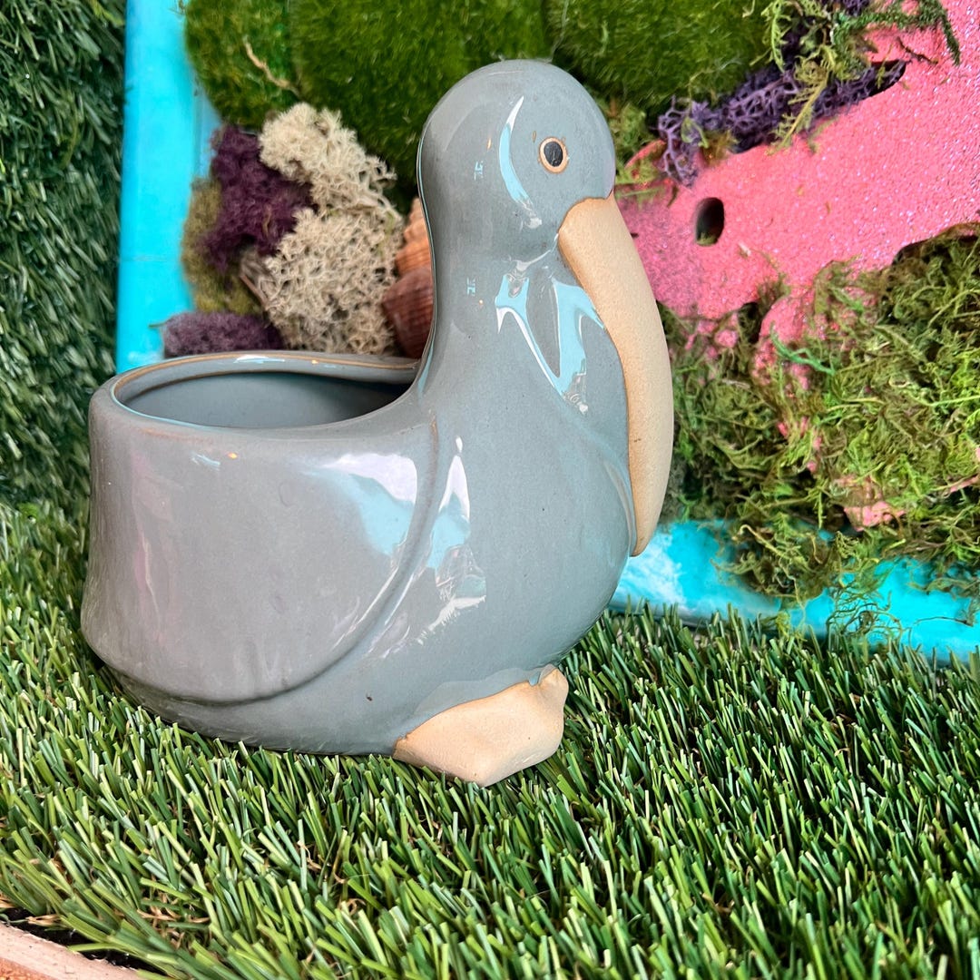 Pelican Planter With Drainage - Etsy