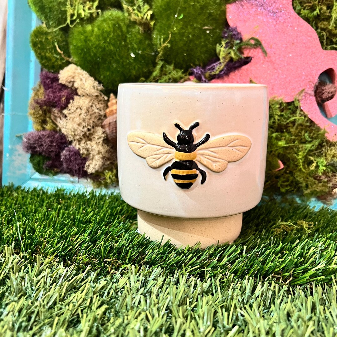 Bee Ceramic Planter - Etsy