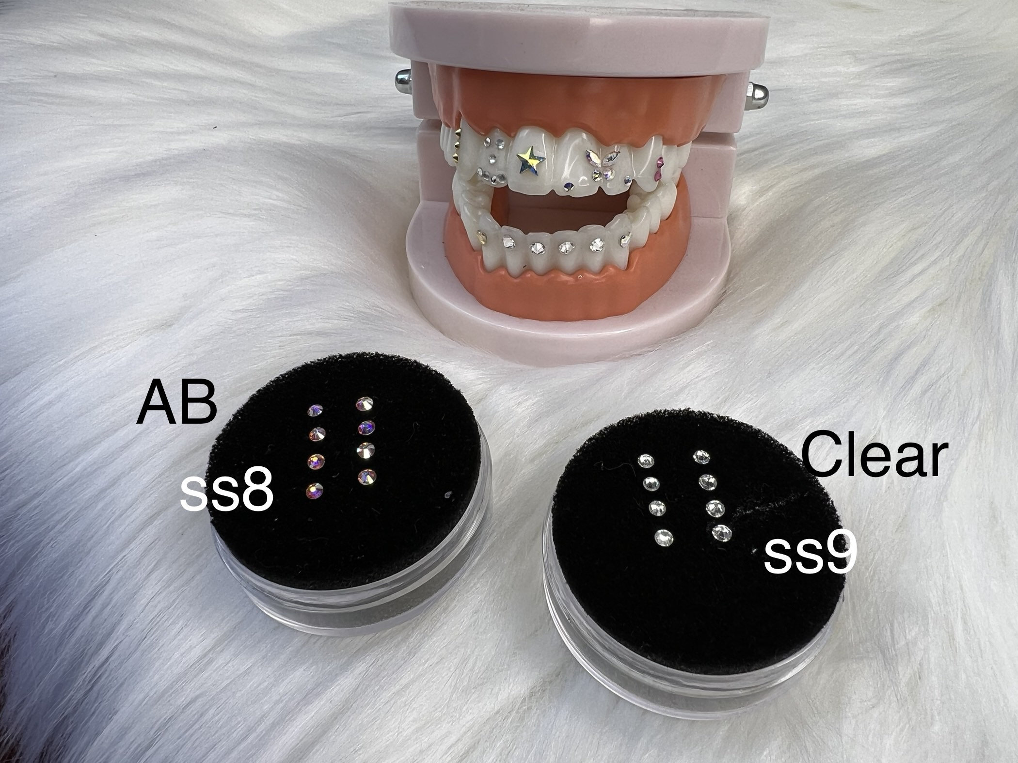 Tooth Gem Kit grill Dental Adhesive 8 Pcs UV LED - Etsy