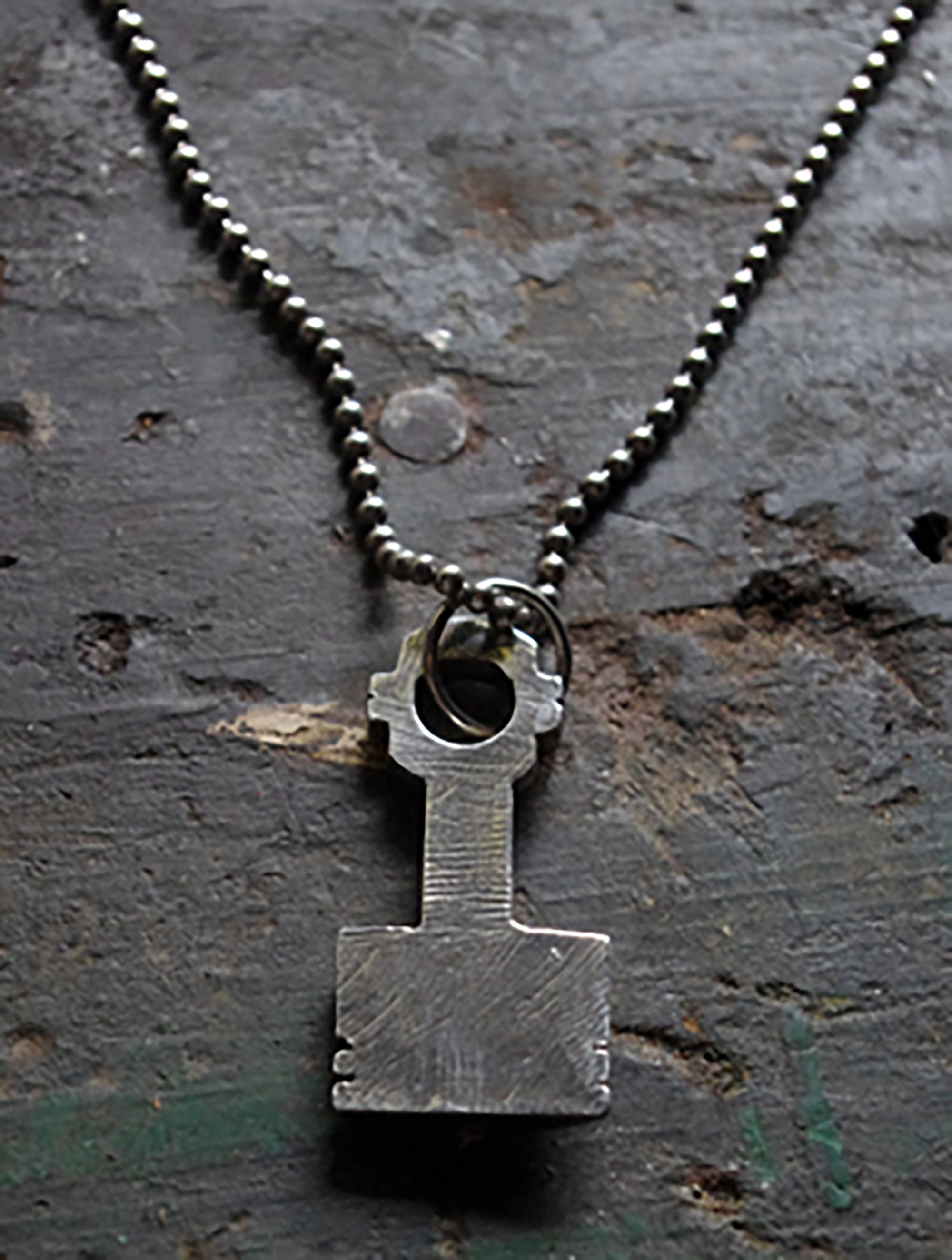 Sterling Silver Piston Necklace - Etsy