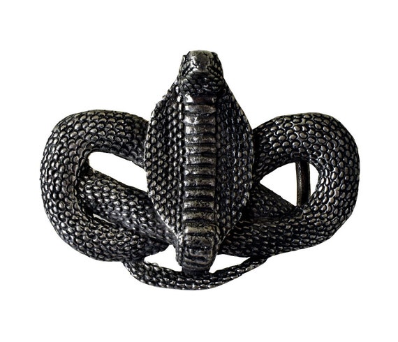 Cobra Snake Leather Belt + Buckle - Gem