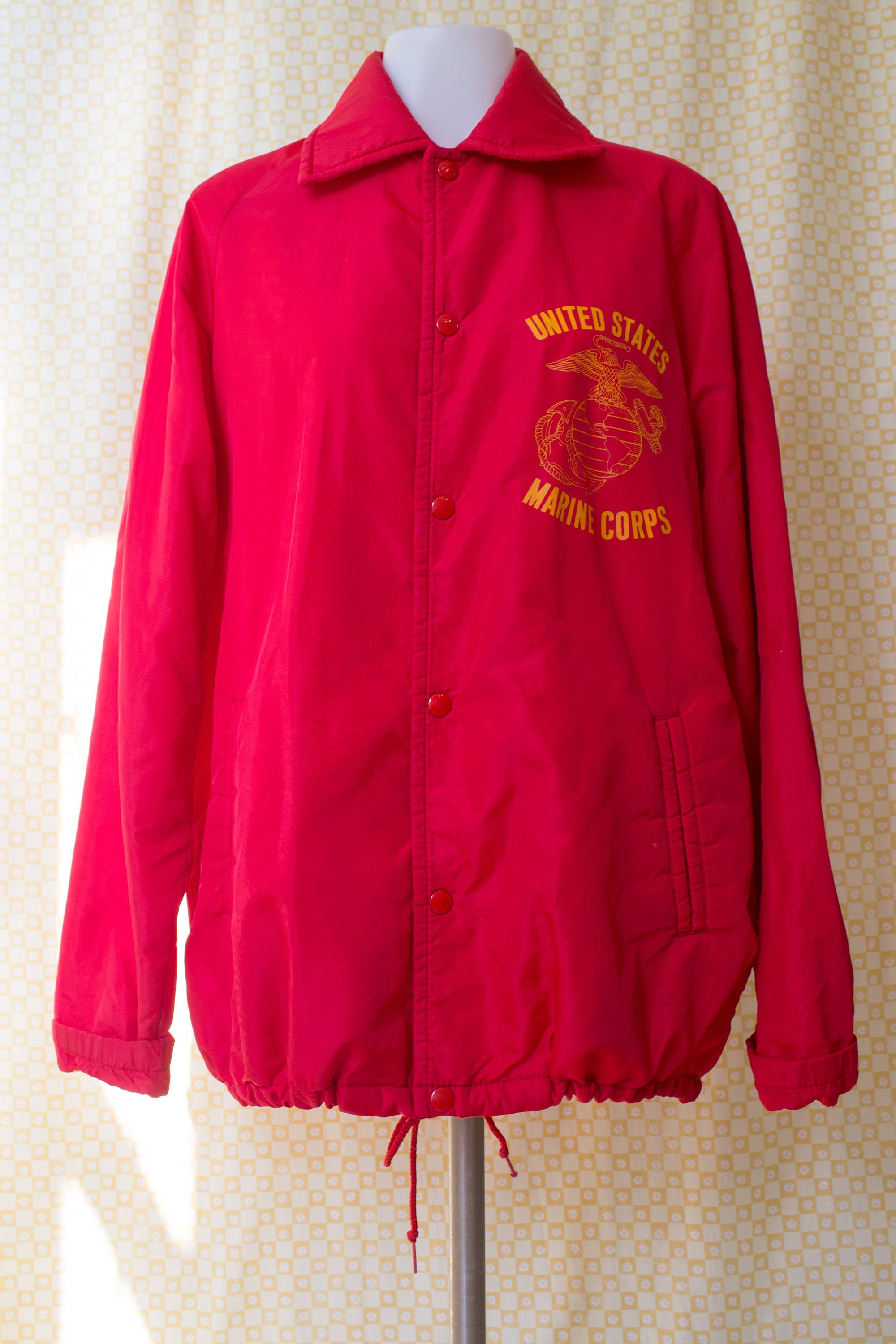 Vintage Early 80s United States Marine Corps Coaches Jacket Style ...