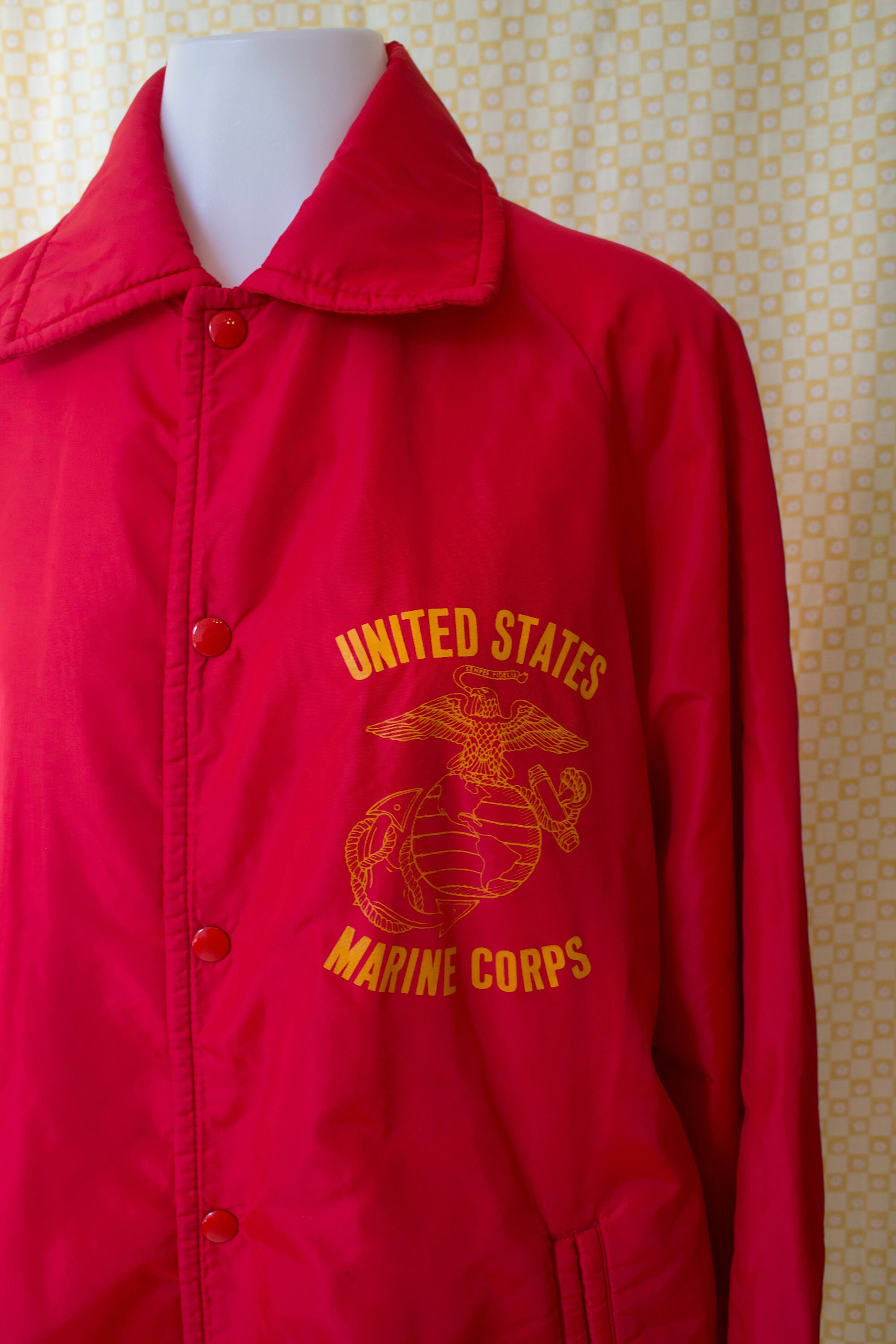 Vintage Early 80s United States Marine Corps Coaches Jacket Style ...