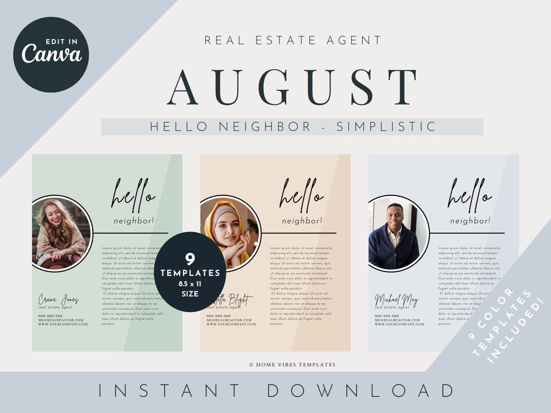 Realtor Farming Letter | About Me - Hello Neighbor | Real Estate ...