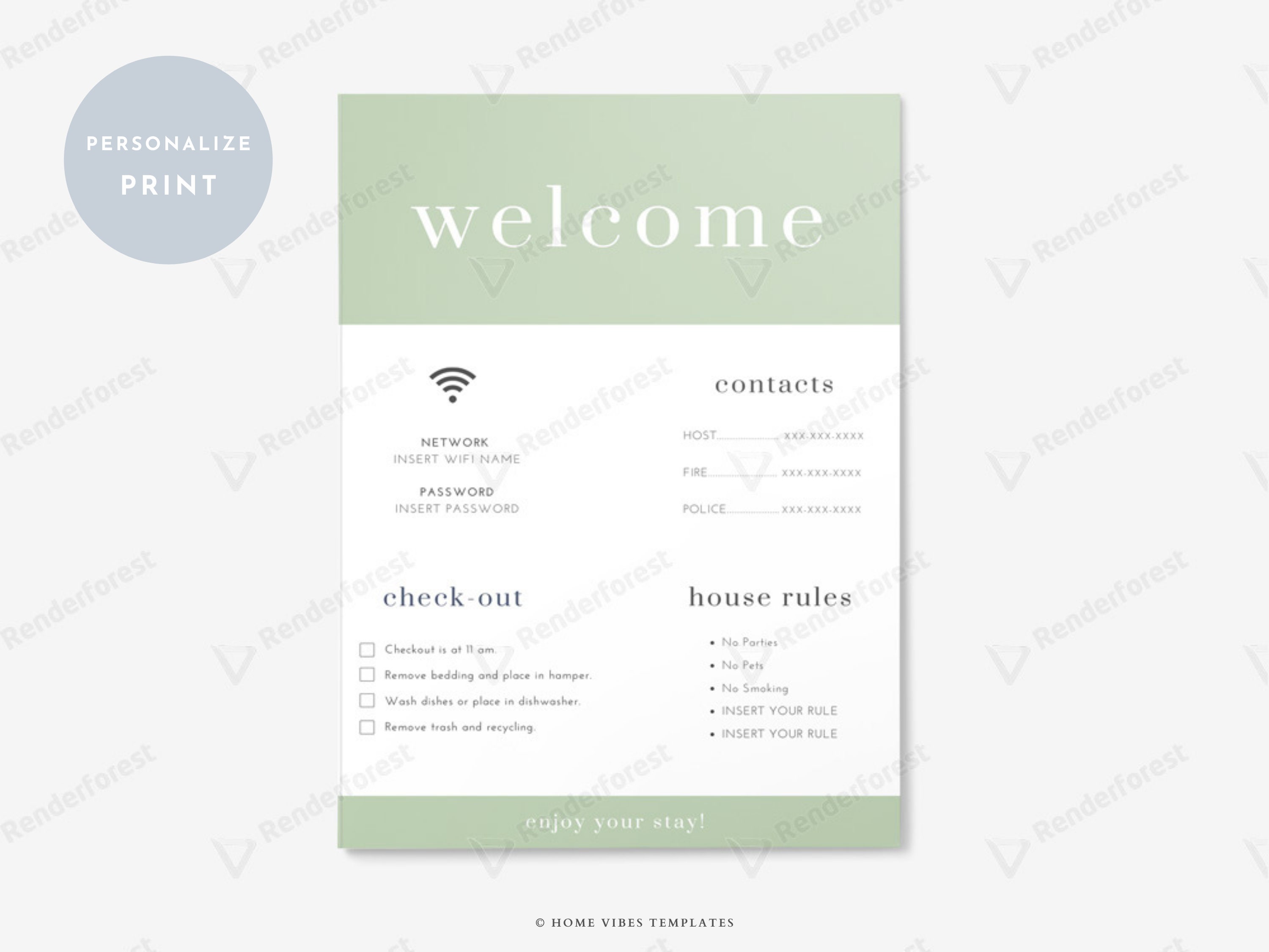 Host Welcome Letter | Sylvan | Airbnb VRBO Vacation Rentals Marketing ...