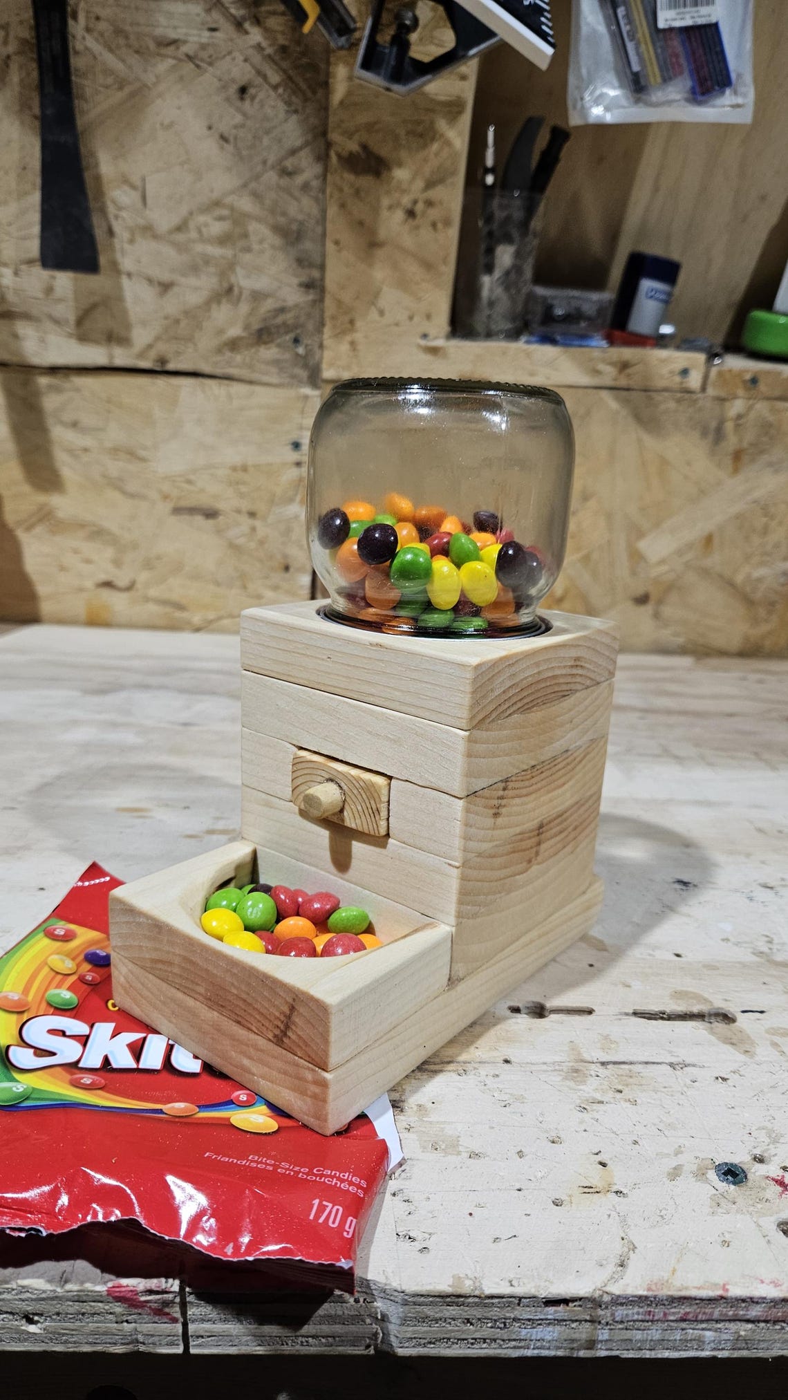 Candy Dispenser Woodworking Plans - Etsy