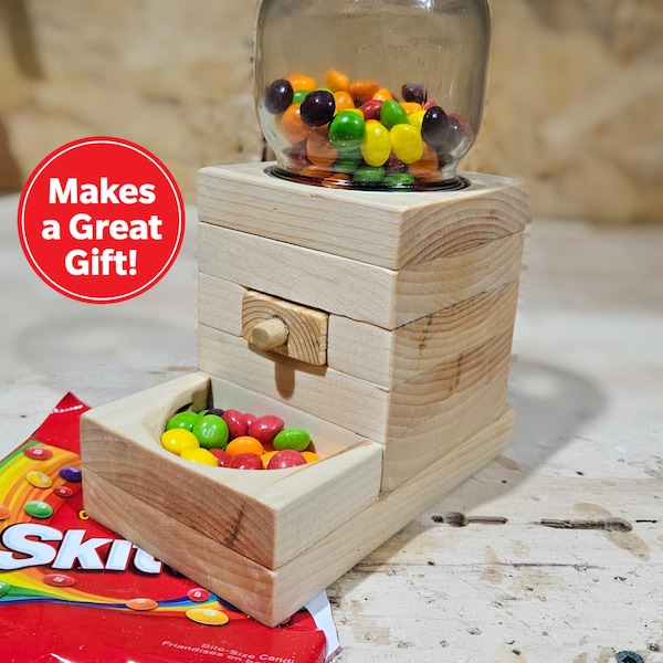 Wooden Sweet Dispenser - Etsy UK