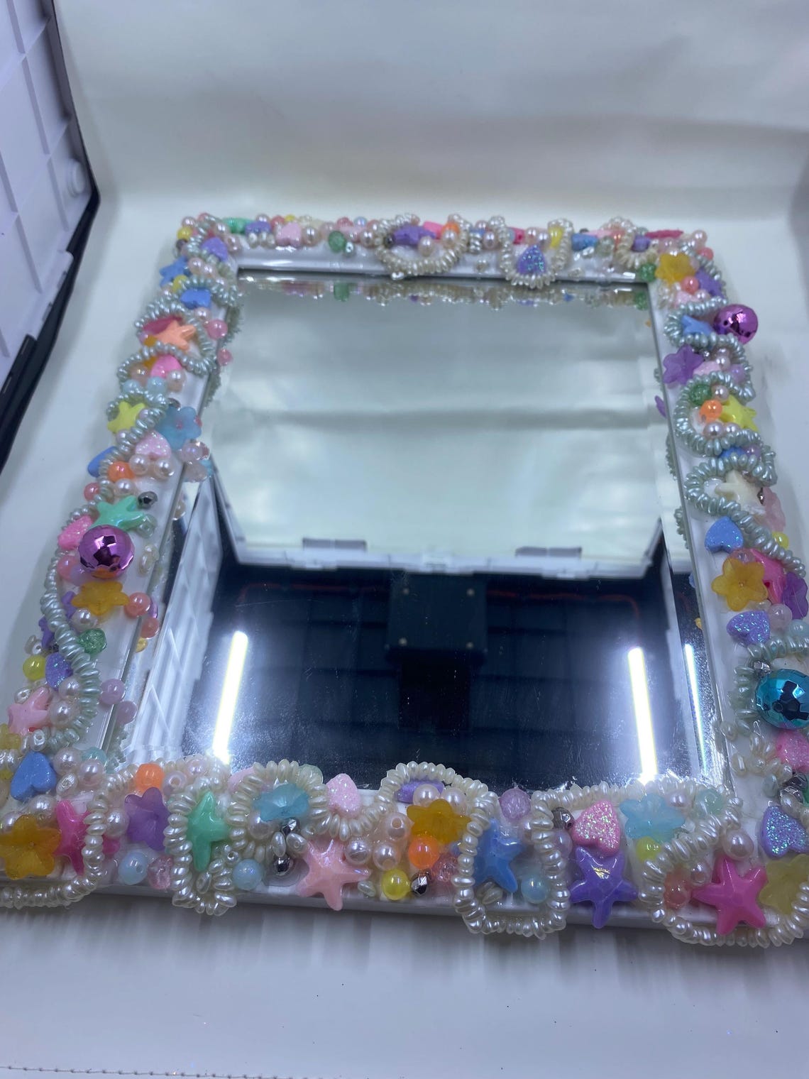Pastel Jeweled Mirror - Etsy