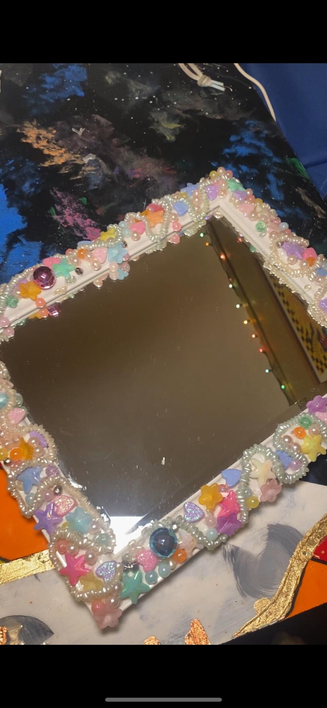 Pastel Jeweled Mirror - Etsy