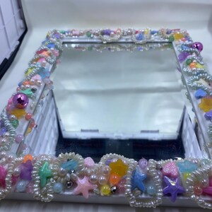 Pastel Jeweled Mirror - Etsy