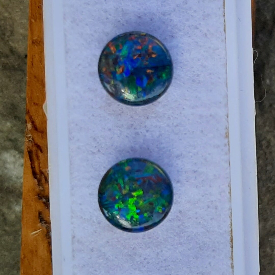 Opal Cab Australian Opal Cab Triplet Round Opal Cab Spencer Opal ...