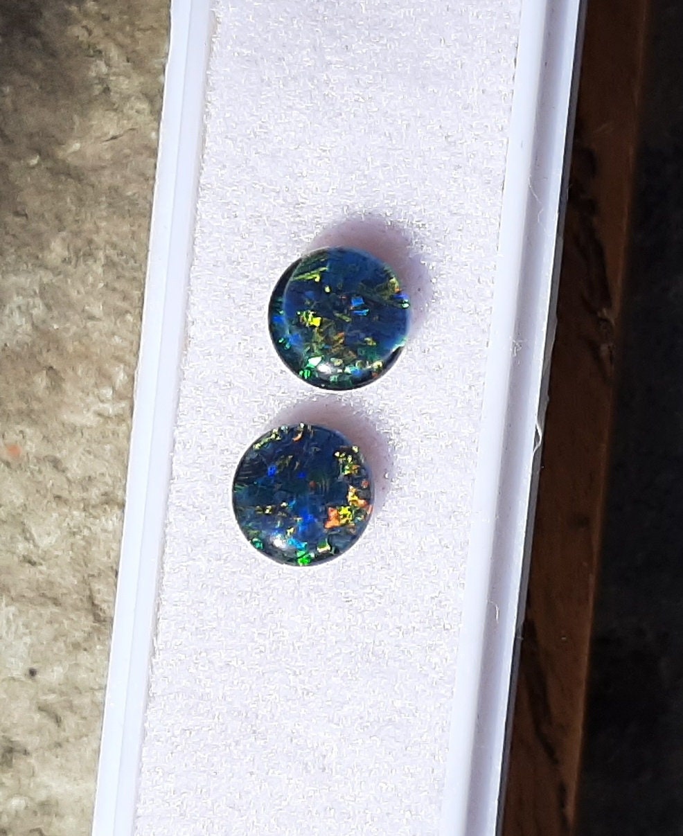 Opal Cab Australian Opal Cab Triplet Round Opal Cab Spencer Opal ...