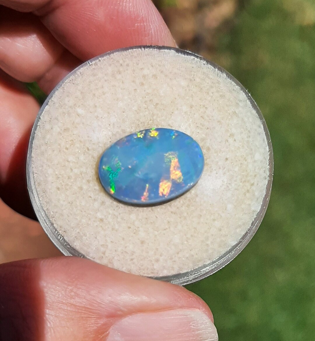 Spencer Opal Cab Doublets - Spencer Idaho Opal - Oval Spencer Opal Cab ...