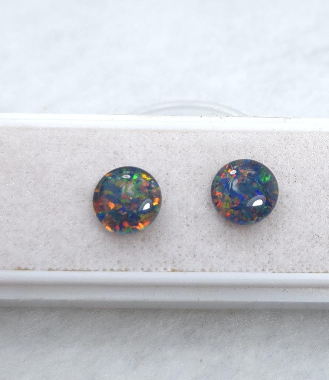 Opal Cab - Australian Opal Cab Triplet - Round Opal Cab - Spencer Opal ...