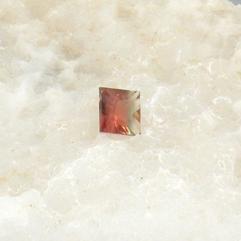 Faceted Red and Green Oregon Sunstone, Princess Cut - A75 - Etsy