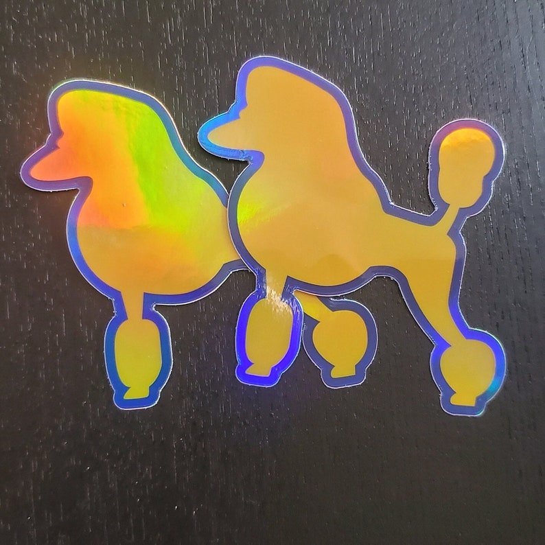 Poodle Holographic Sticker | Sgrho | Sticker | Stationary | Poodle ...