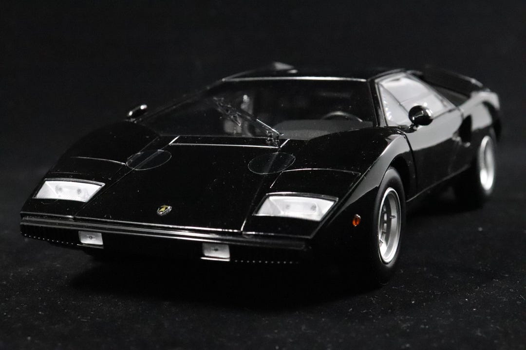New Kyosho Model 1:18 Lamborghini Countach LP400 Black 08321BK - Etsy