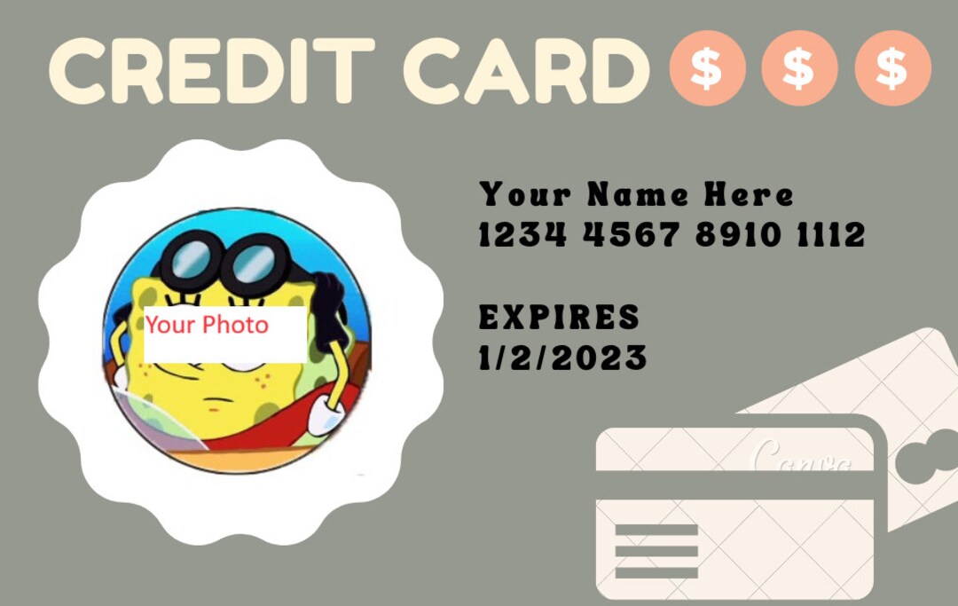 Kids Pretend Physical Credit Cards, Imaginative Play, Editable Kids ...