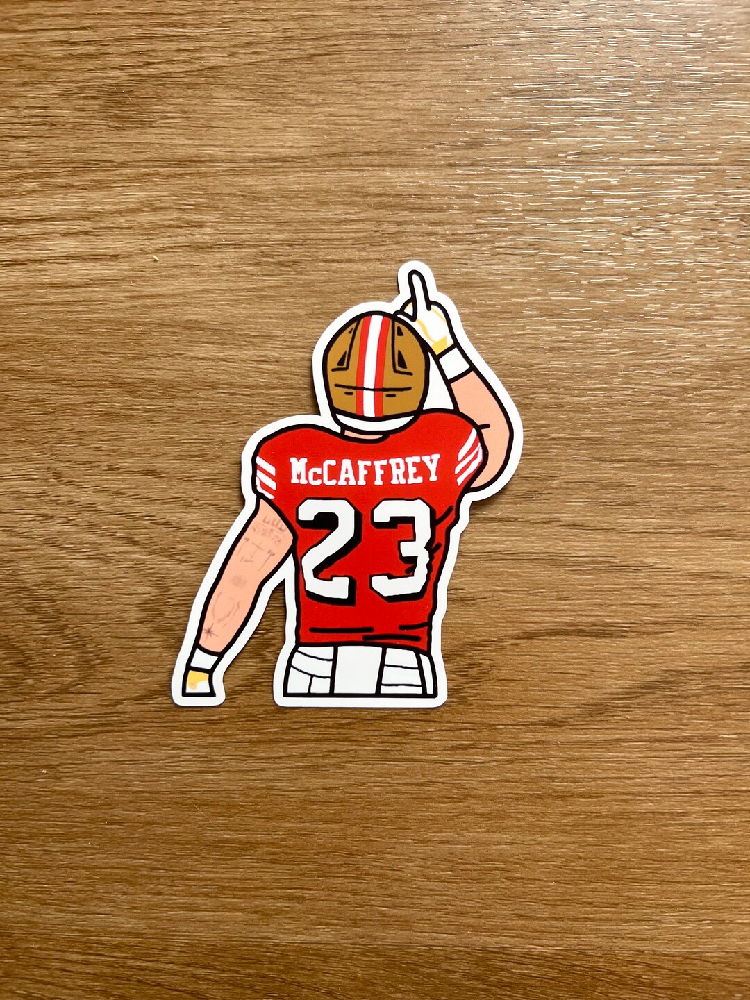 San Francisco 49ers - Christian Mccaffrey - Die Cut Sticker - Etsy