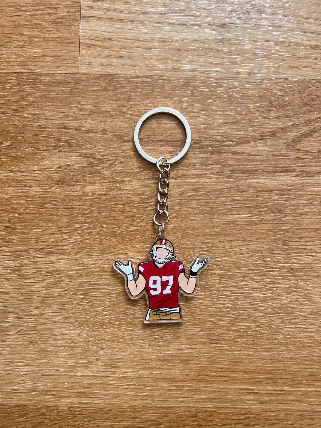 San Francisco 49ers Nick Bosa Acrylic Keychain - Etsy