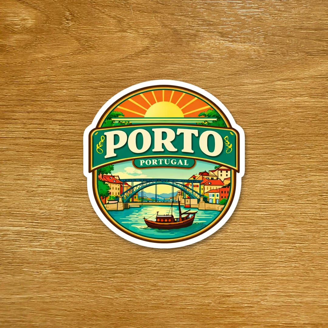 Porto Travel Sticker - Matte Vinyl Die Cut Sticker - Etsy