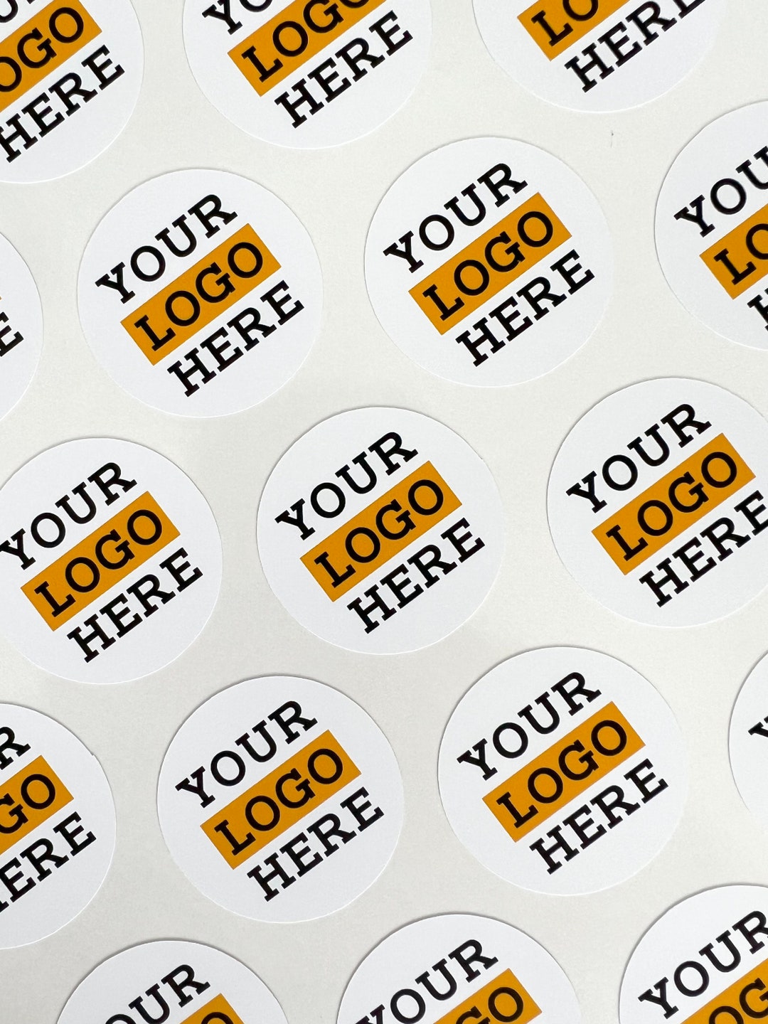 Custom 1.5" Round Stickers - Pack of 25 - Customize With Your Logo/text ...