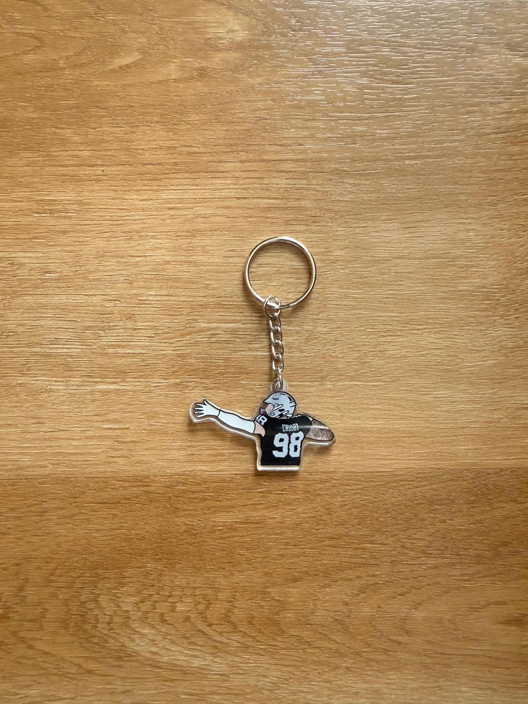 Las Vegas Raiders - Maxx Crosby - Acrylic Keychain - Etsy