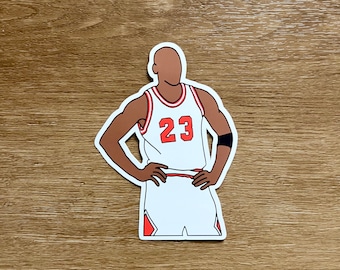 Michael Jordan Skeleton Shrug Glossy Sticker 3, Water Resistant Laptop ...