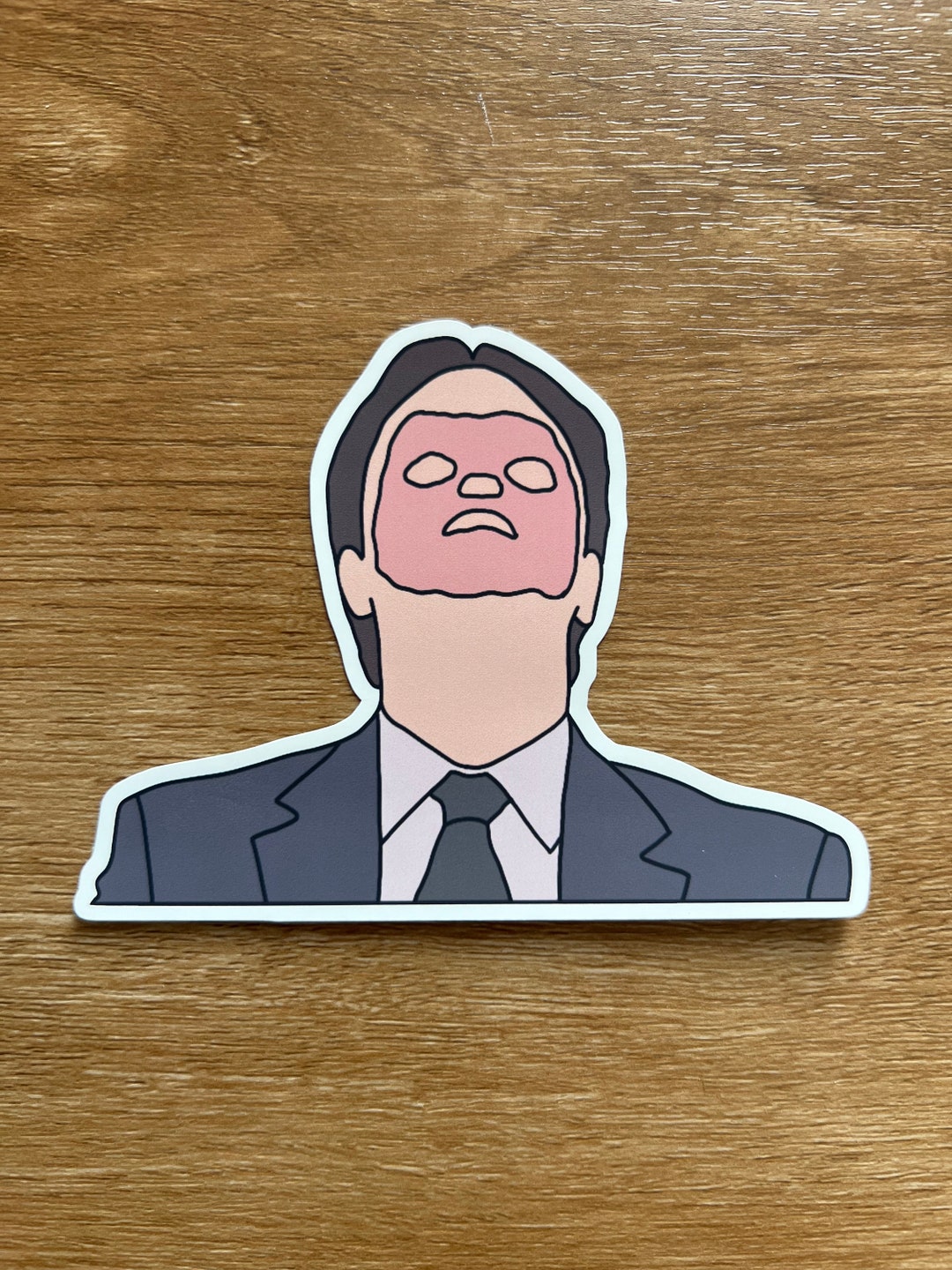 The Office - Dwight Schrute Dummy Face - Die Cut Sticker - Etsy