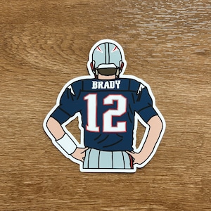 New England Patriots - Tom Brady - Die Cut Sticker - Etsy