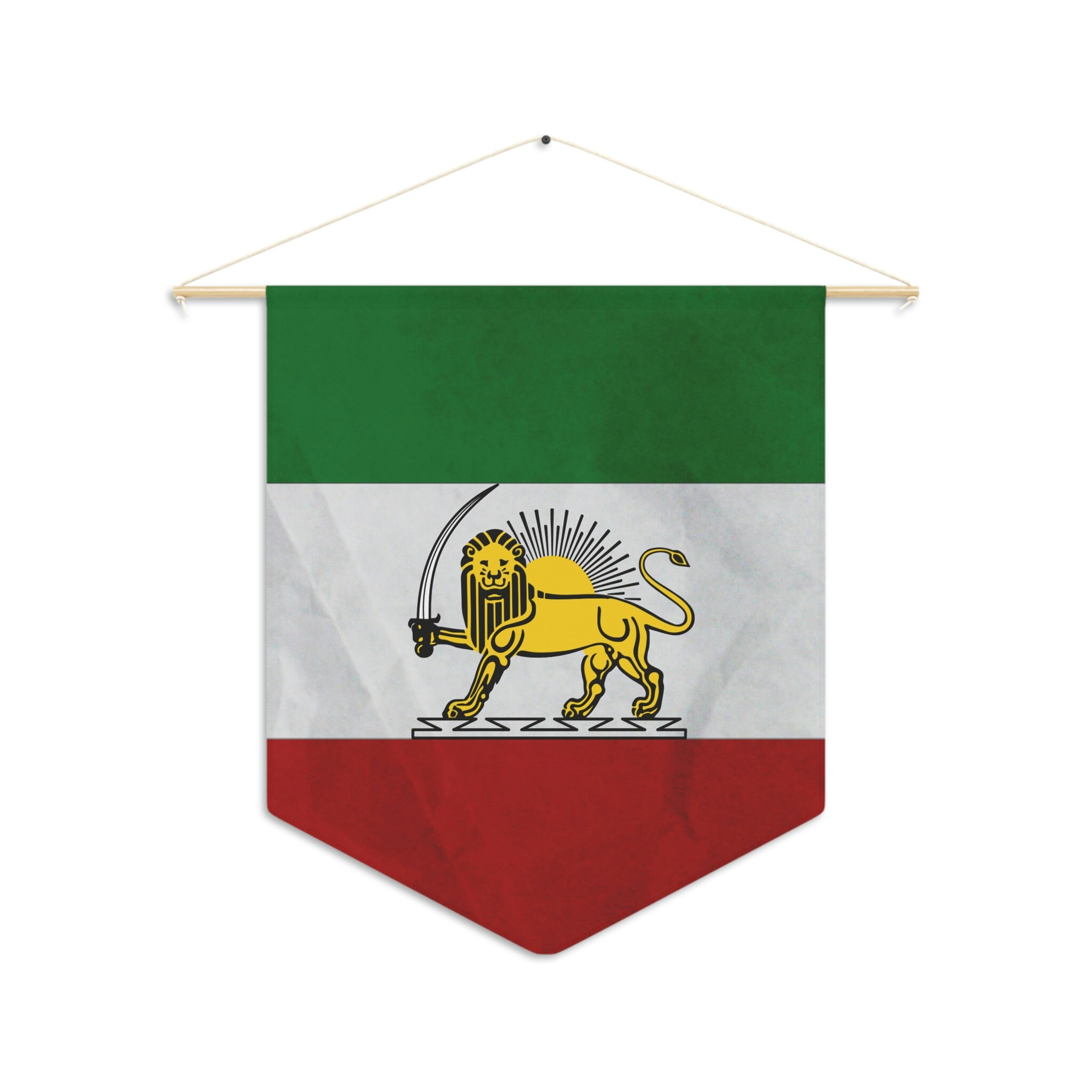 Flag of Pahlavi Dynasty of Iran Shir Khorshid Hanged Pennant - Etsy