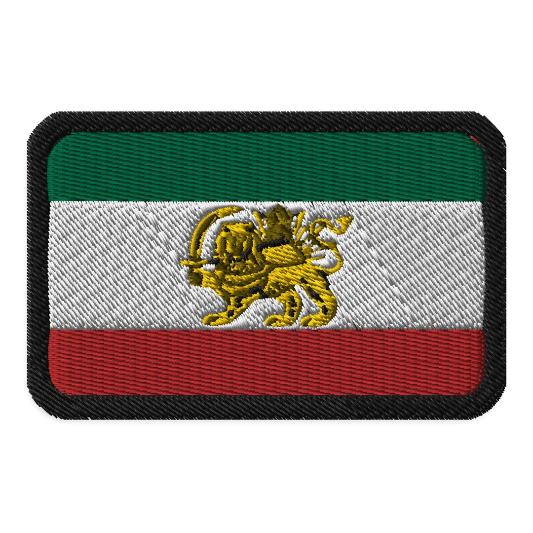Shir Khorshid Imperial Pahlavi Flag of Iran Embroidered Patch - Etsy