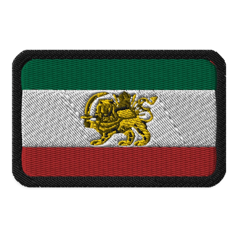 Shir Khorshid Imperial Pahlavi Flag of Iran Embroidered Patch - Etsy