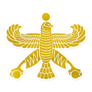 Achaemenid Falcon Shahbaz Sticker (bubble Free) - Etsy