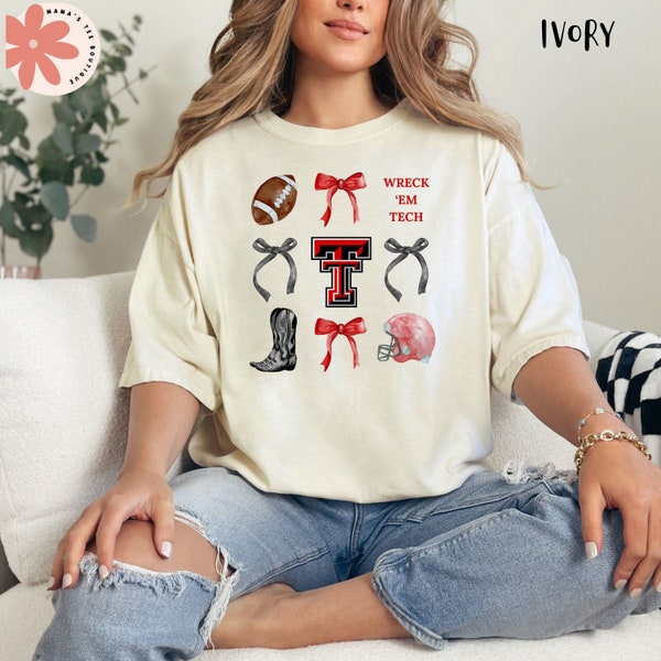 Comfort Colors Texas Tech Shirts - Etsy