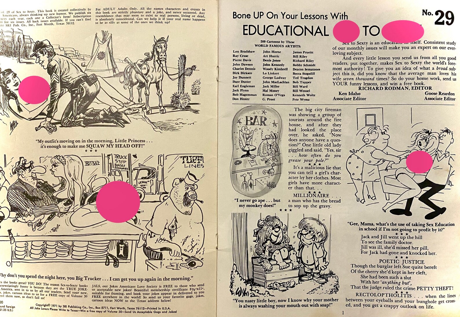 Educational Sex to Sexty Issue 29. Vintage Mens Retro Humor Magazine ...