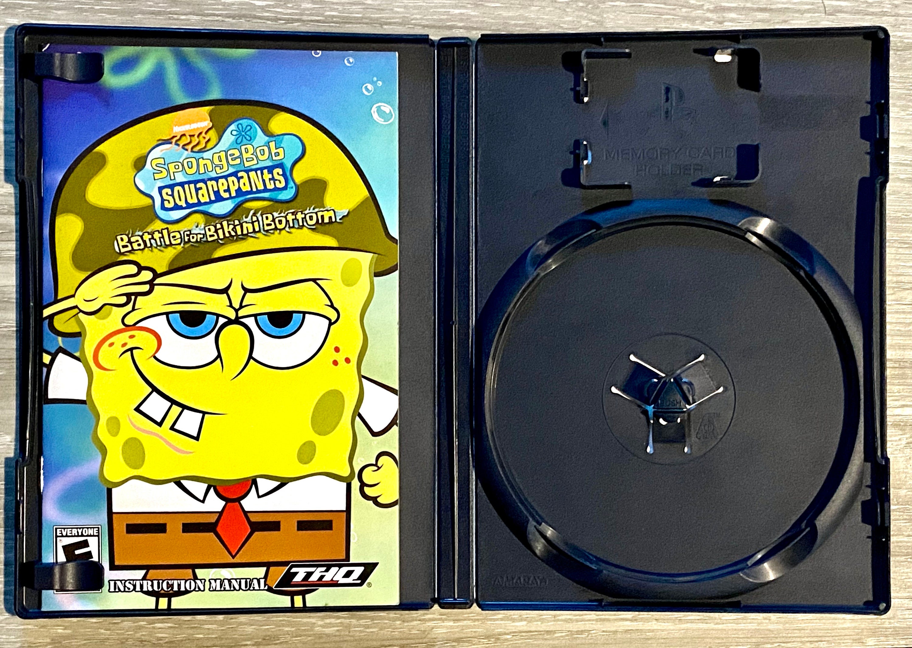 SPONGEBOB SQUAREPANTS: Battle for Bikini Bottom Game Case. Playstation ...