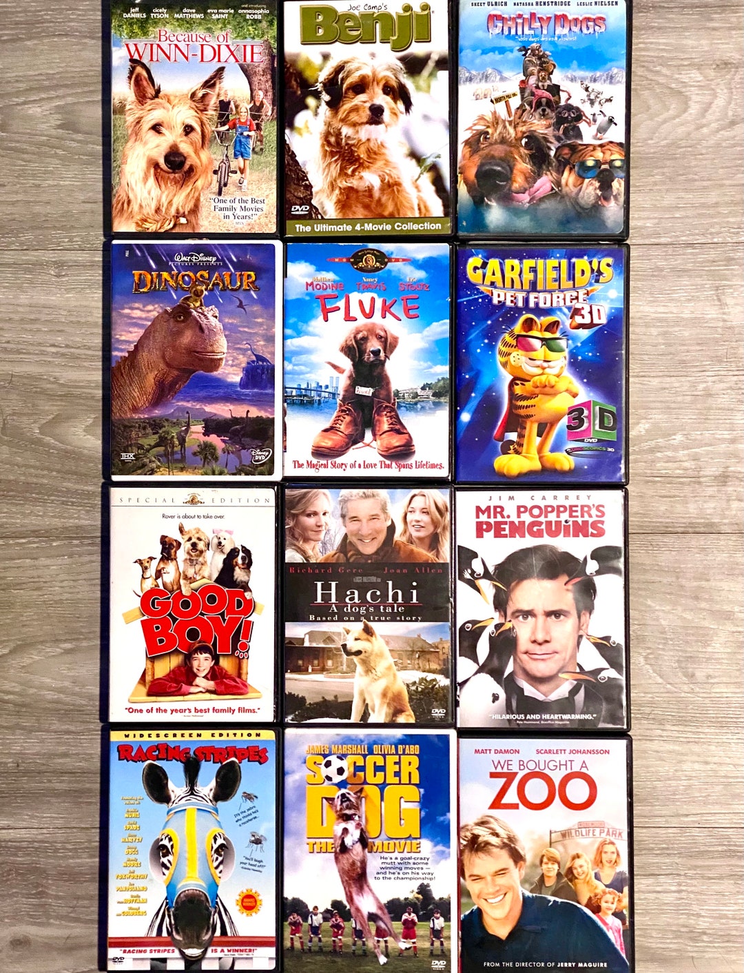 Family Pet/animal Movies DVD Collection: Twelve 12 Dvds Benji, Fluke ...