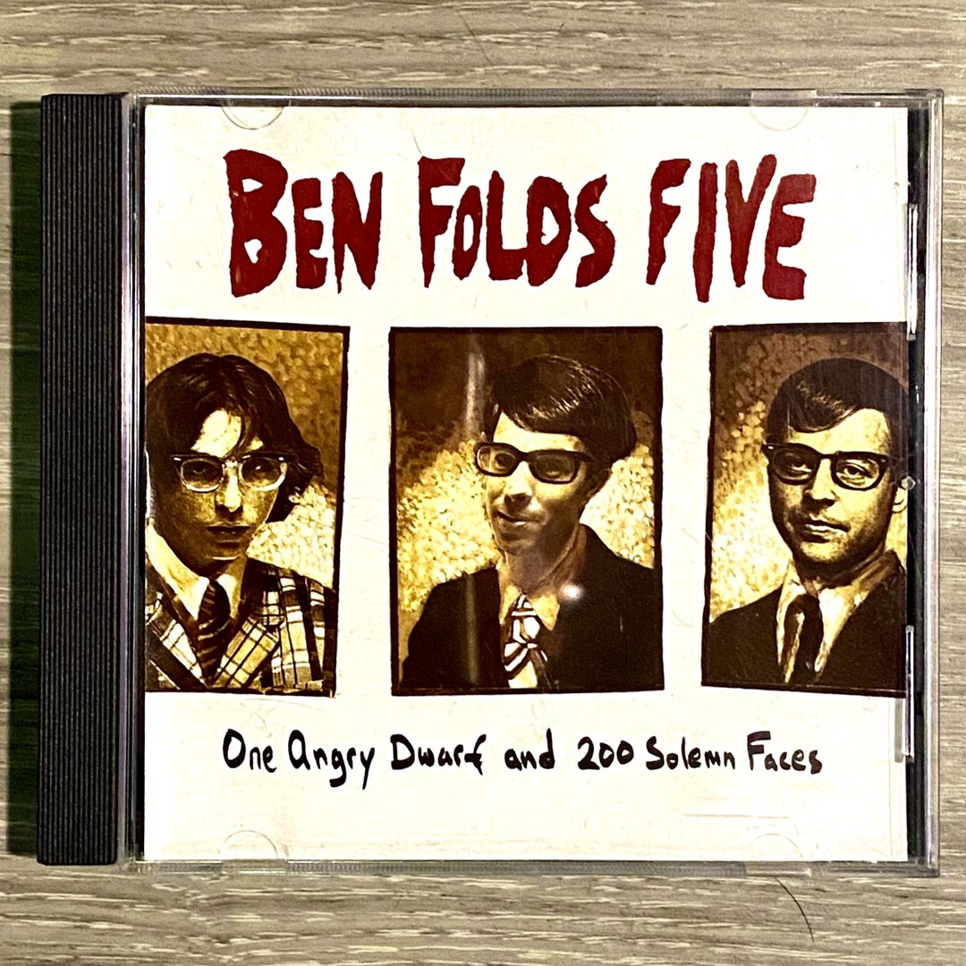 Ben Folds Five - One Angry Dwarf & 200 Solemn Faces. Promo CD Single ...