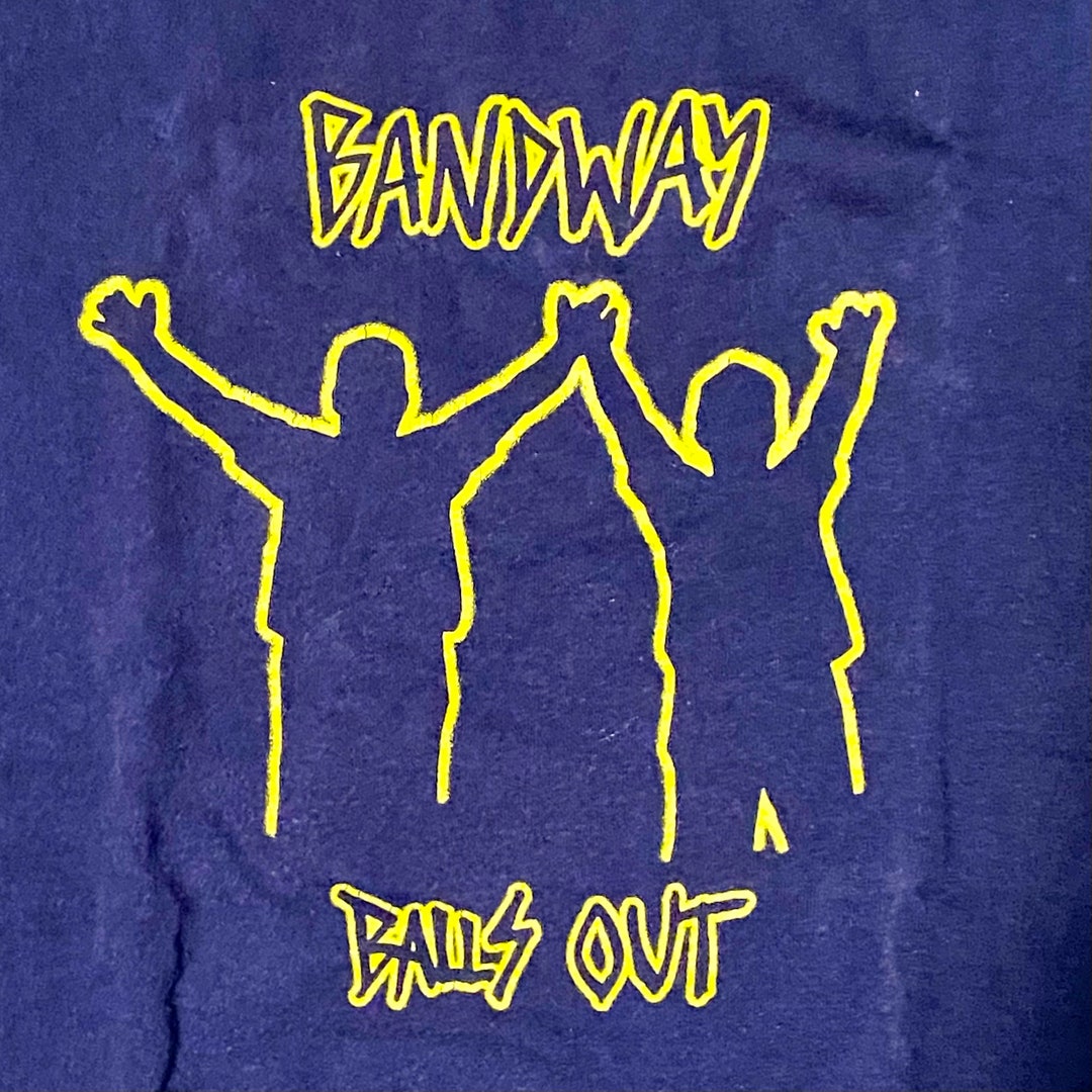 BANDWAY: Ballz Out Dark Blue Concert T-shirt. NC Indie Rock. Short ...
