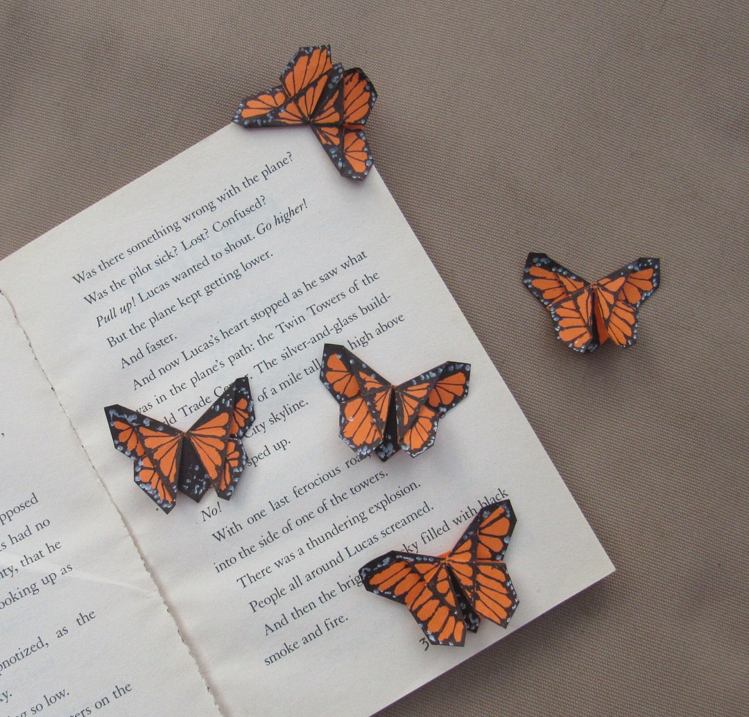 Origami Butterfly Bookmark - Etsy