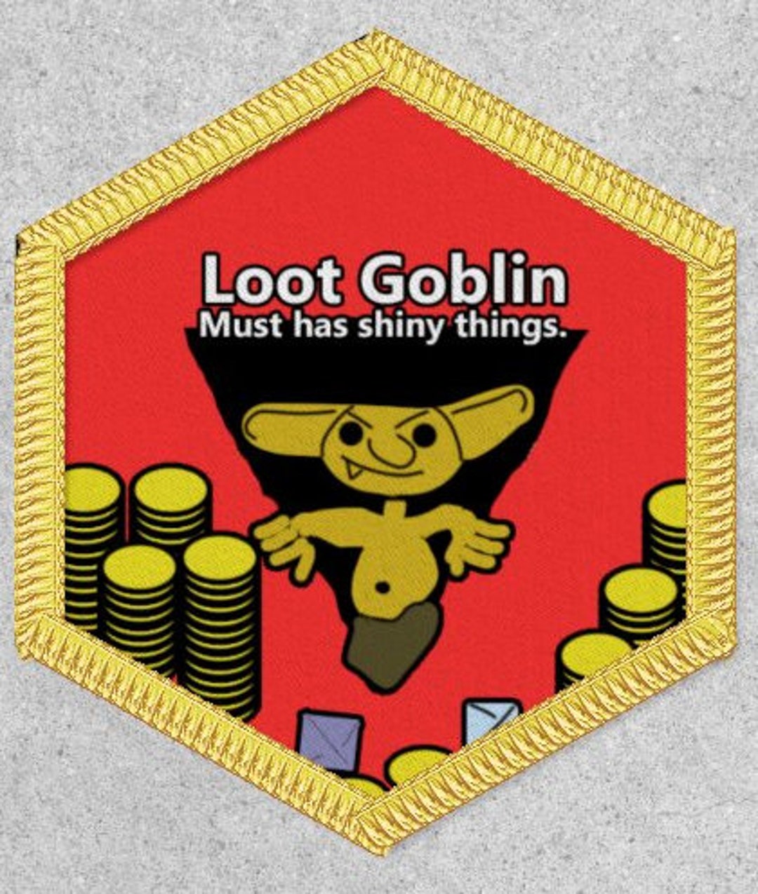 Loot Goblin Patch achievement Badge - Etsy