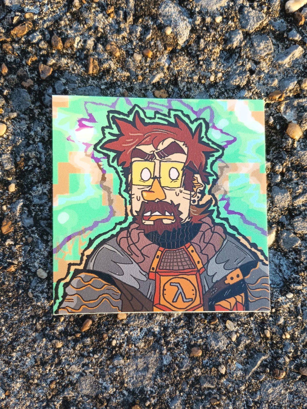 Gordon Freeman 3x3 Waterproof Sticker Half Life - Etsy
