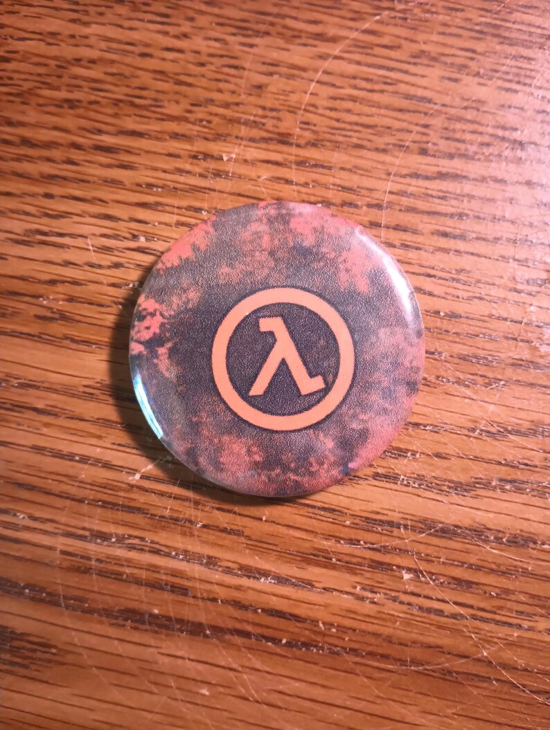 Half-life Lambda Symbol Gordon Furryman Button 2x2 Inch - Etsy