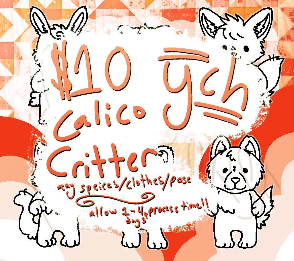 Custom Calico Critter Ych Furry Fursona Character Digital Art - Etsy