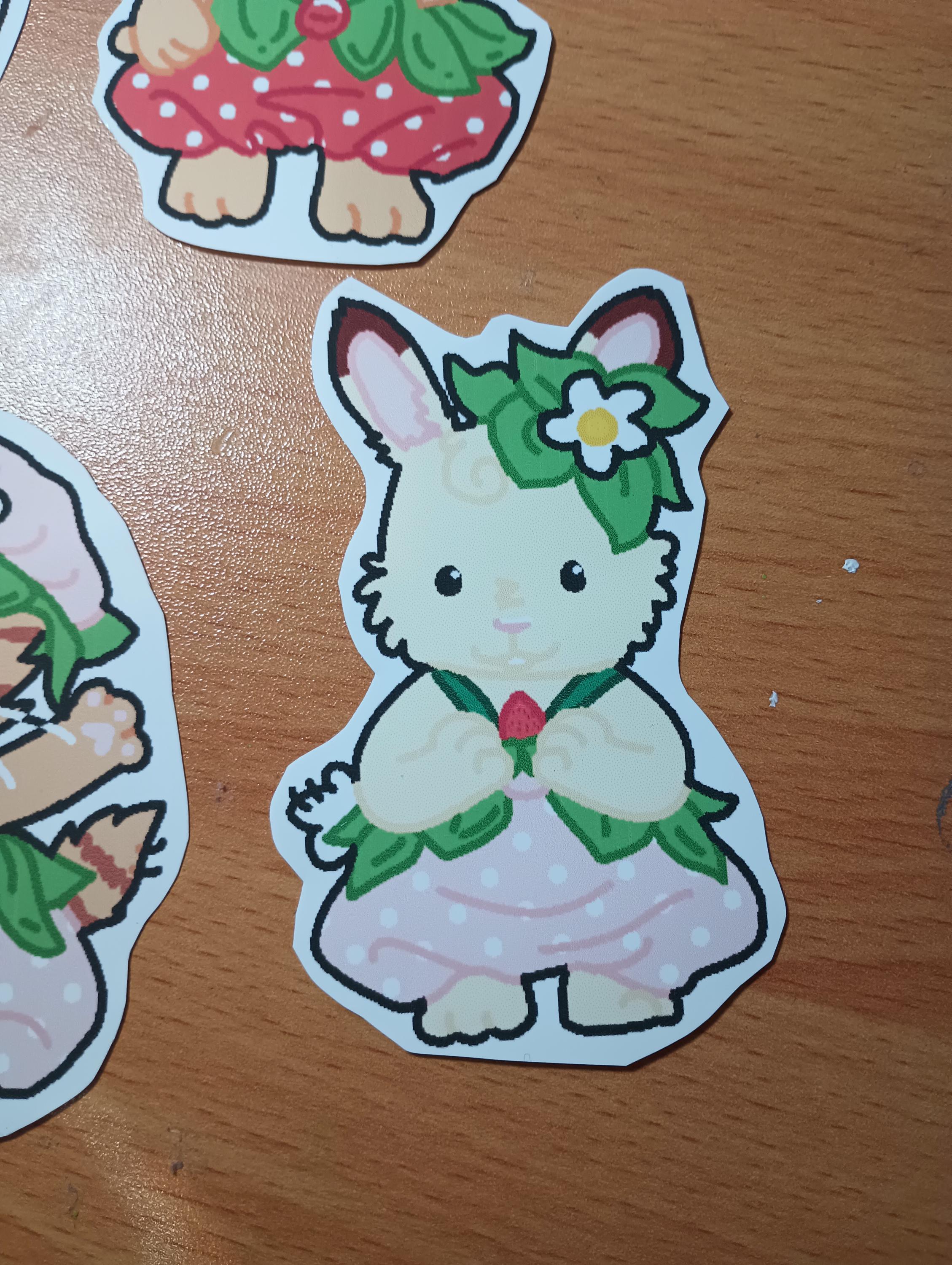 Calico Critters Strawberry Babies Hand-made Stickers 3x3 Inch - Etsy