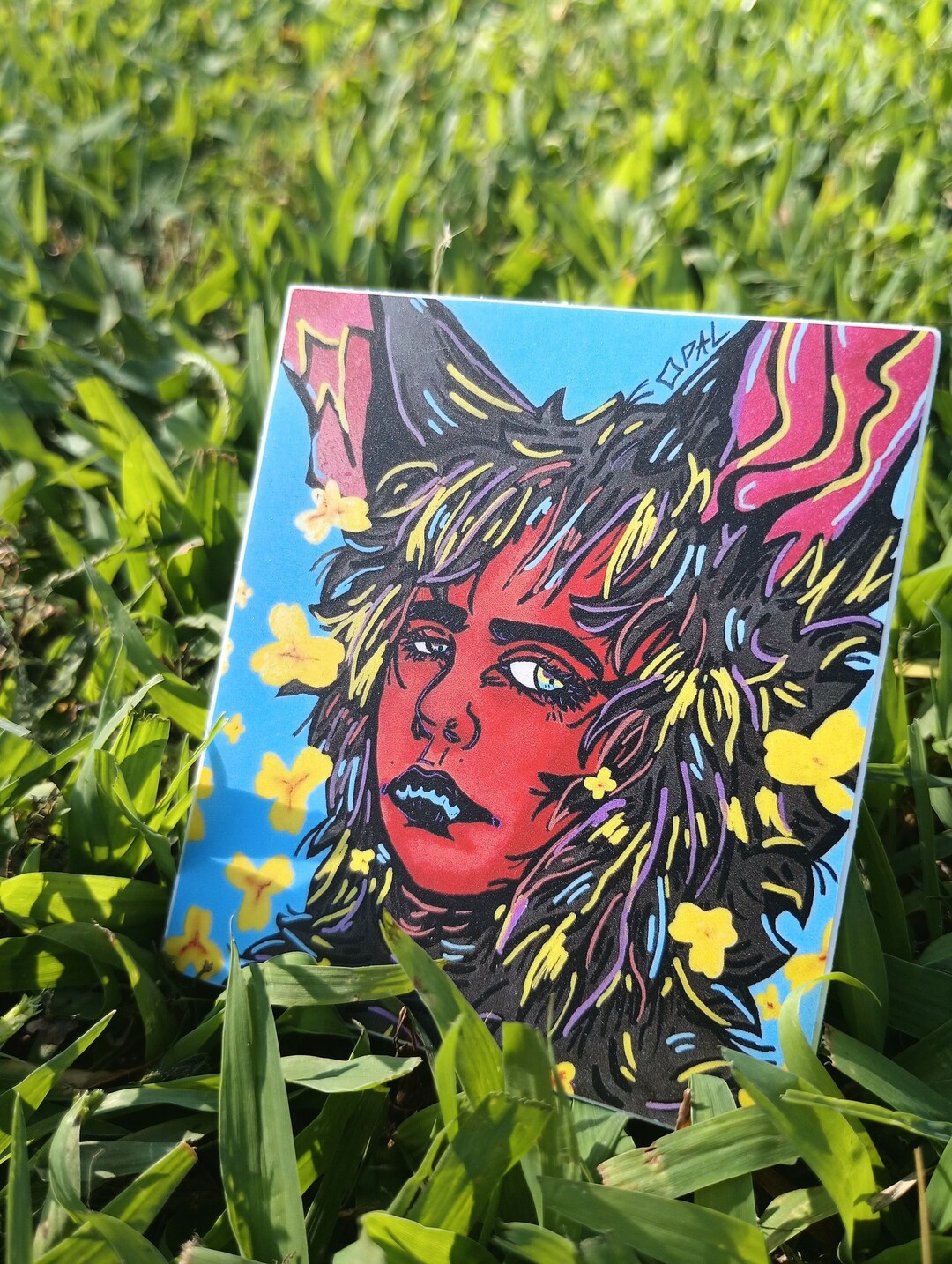 Self-portrait 3x3 Waterproof Sticker - Etsy