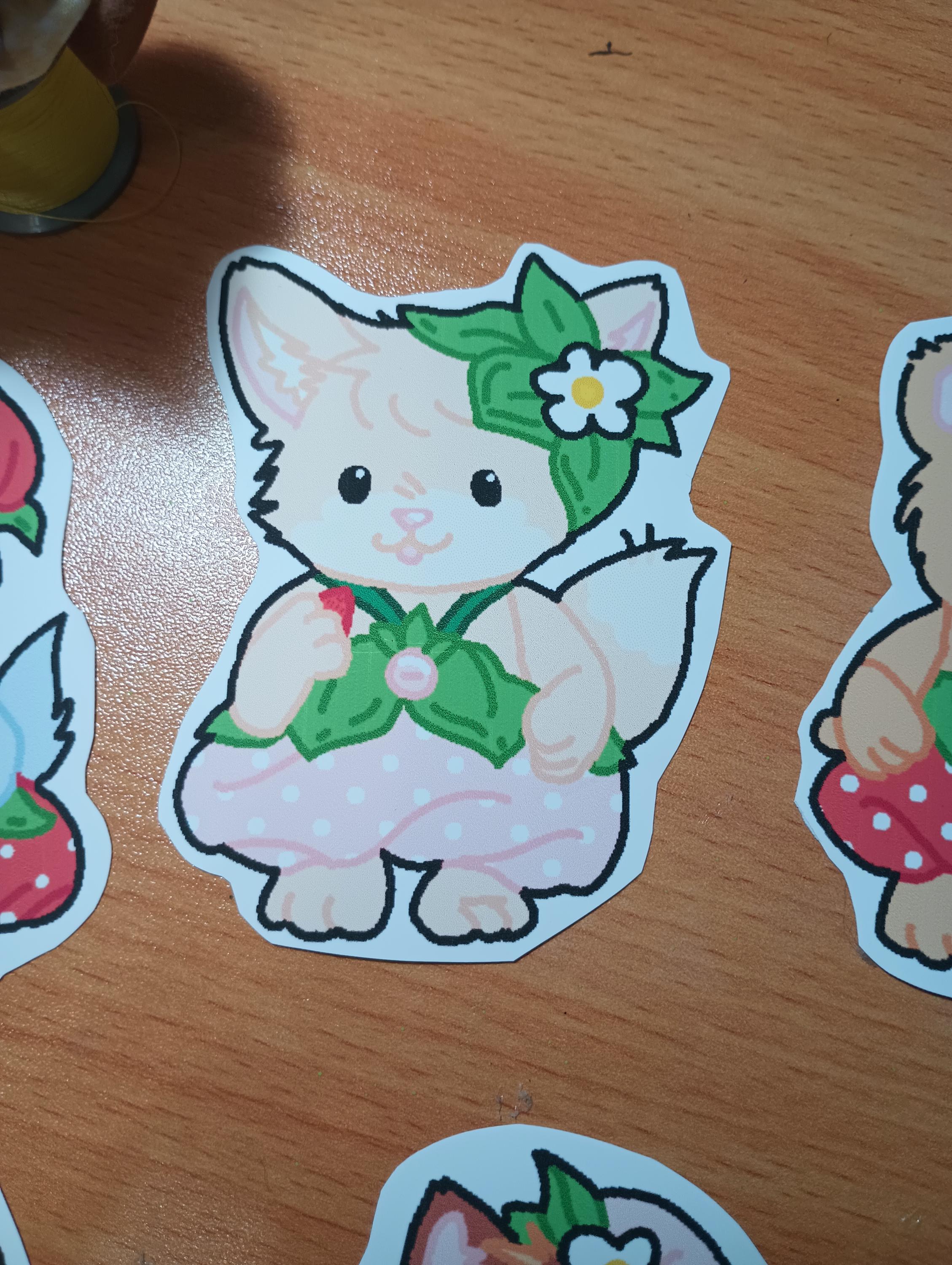 Calico Critters Strawberry Babies Hand-made Stickers 3x3 Inch - Etsy