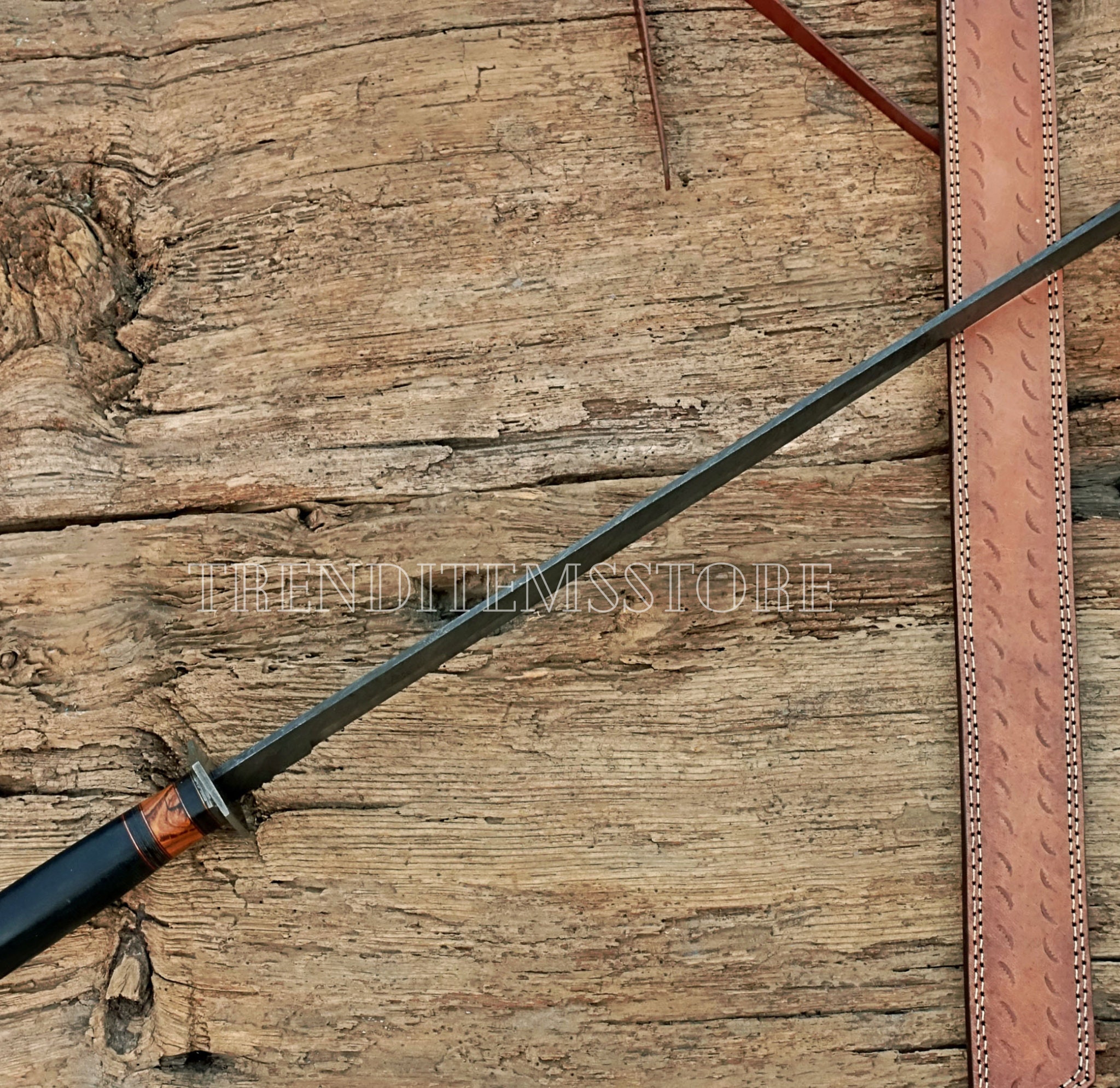 Forged Damascus Steel Sword, Katana Sword, Ninja Sword, Hand Made ...