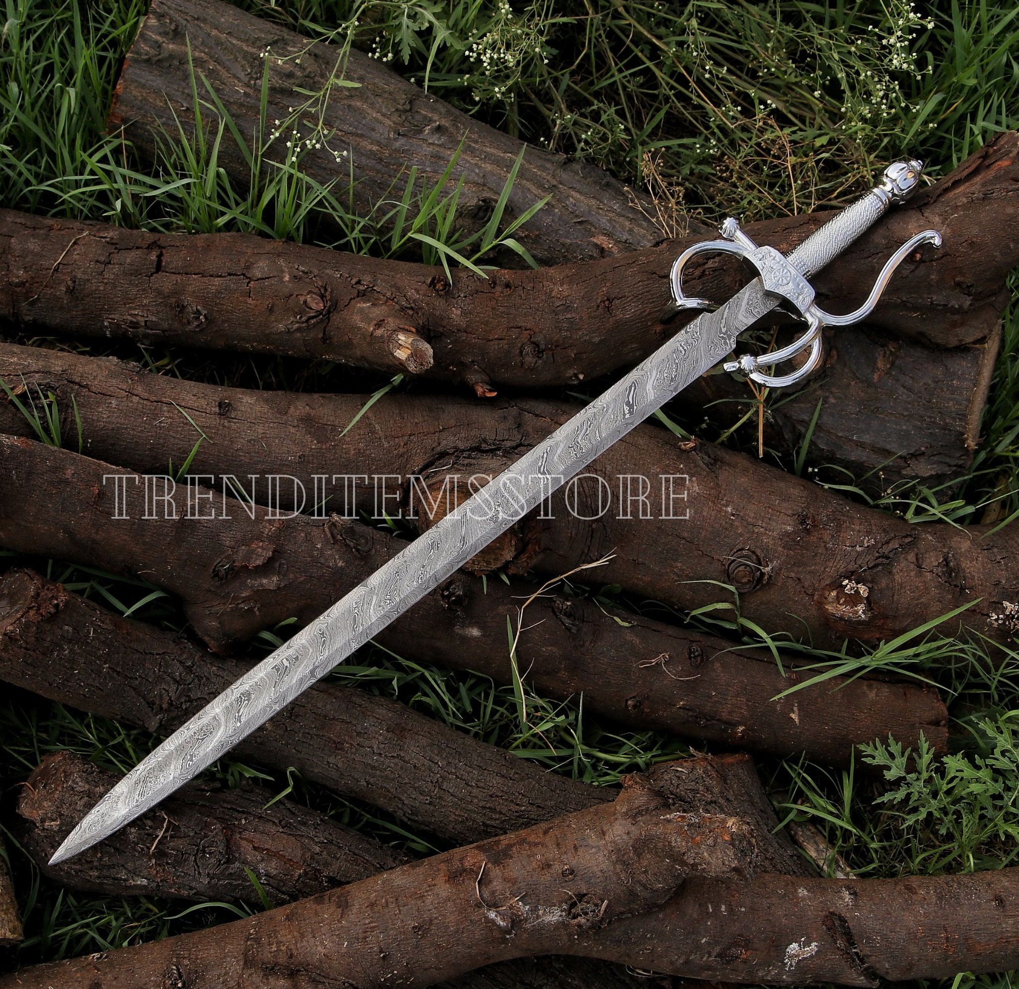 VIKING SWORDS With Scabbard, Battle Ready Swords, Full Tang MEDIEVAL Historical Swords ...